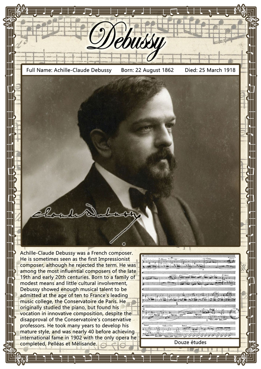 Debussy A2 Poster – snowgooseandlily