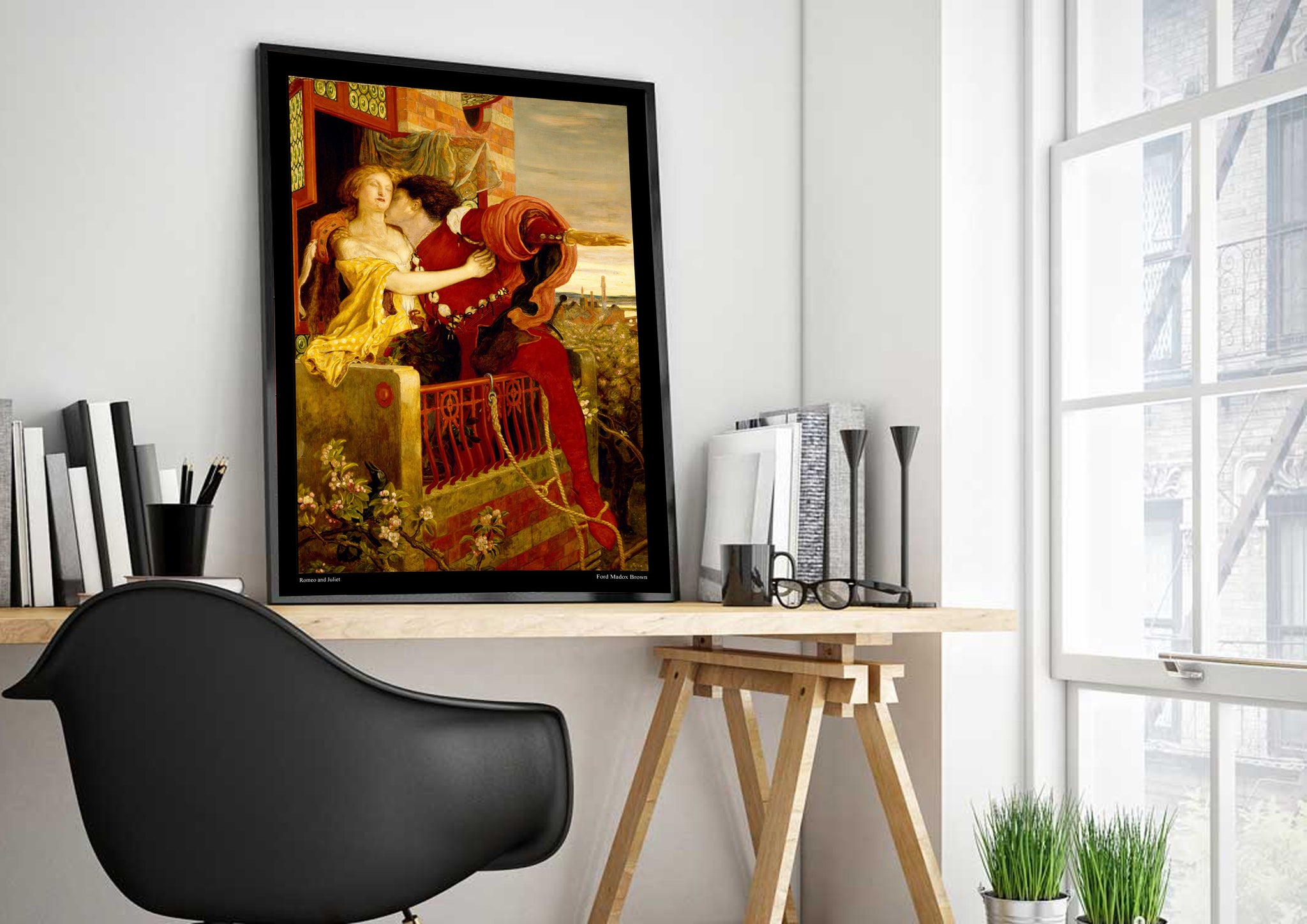 Romeo and Juliet by Ford Madox Brown - A2 Poster – snowgooseandlily