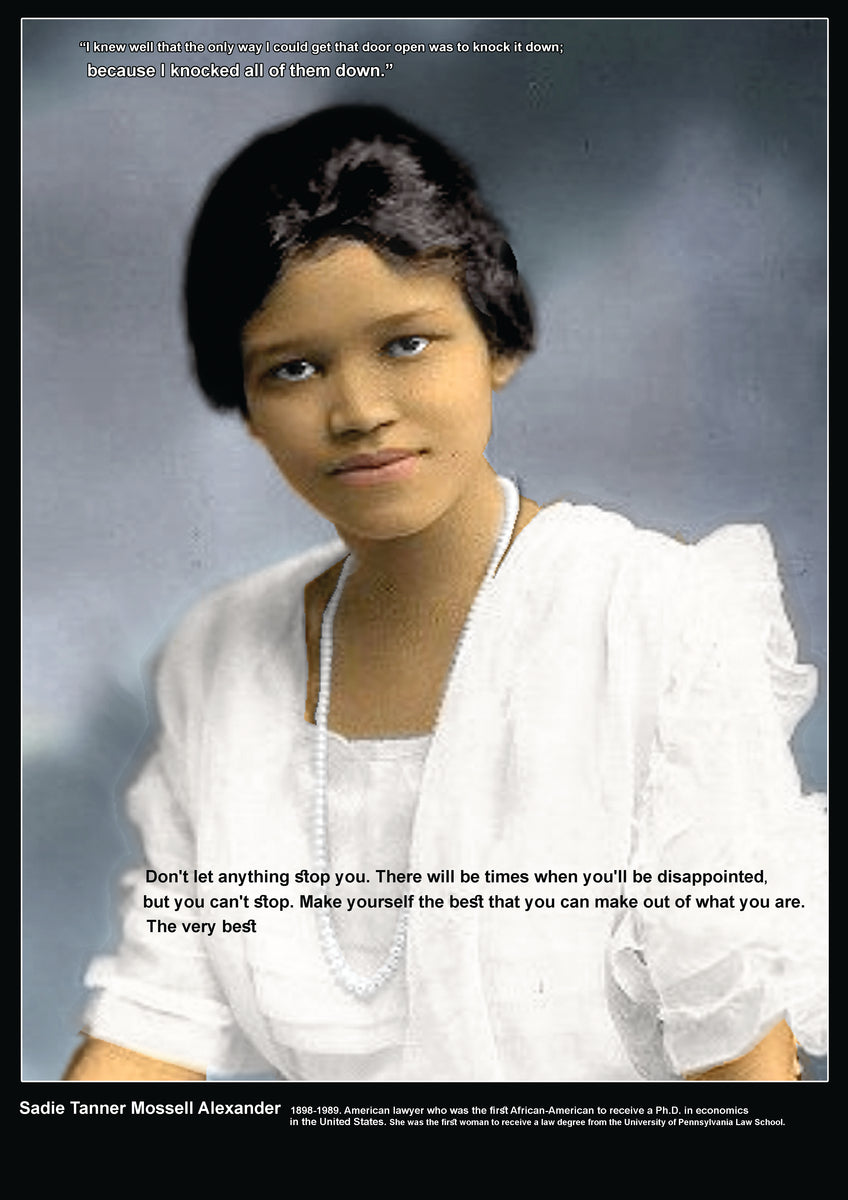 Sadie Tanner Mossell Alexander - Black Icons of History - A2 Wall Art ...